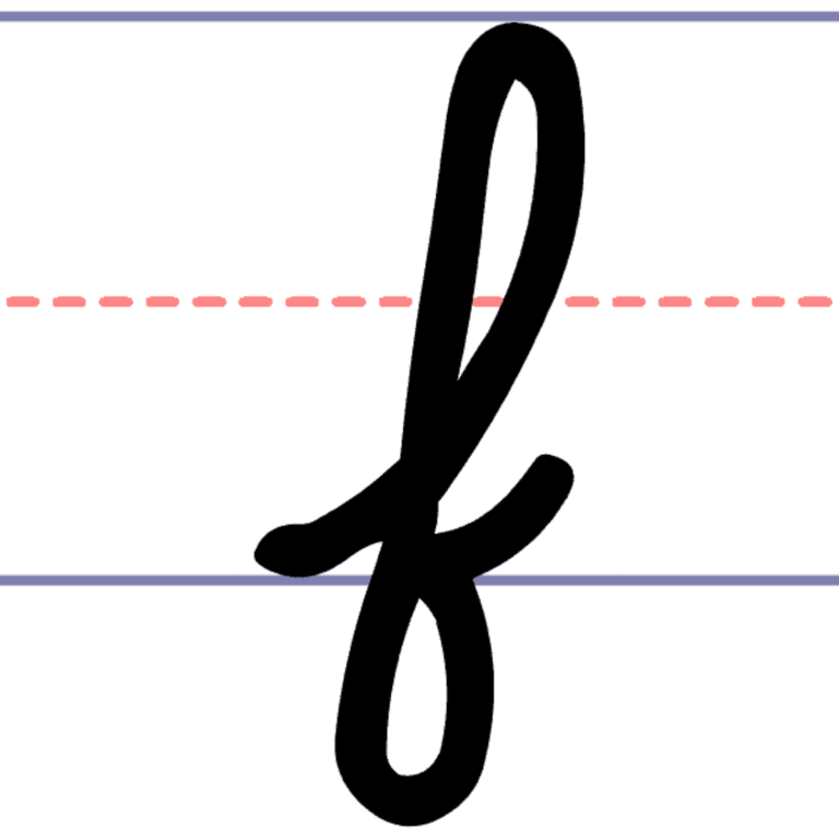 How To Write A Cursive F